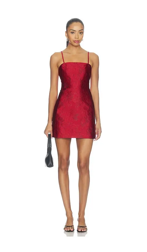 Alice + Olivia Velia Strap Mini Dress In . Also - Red