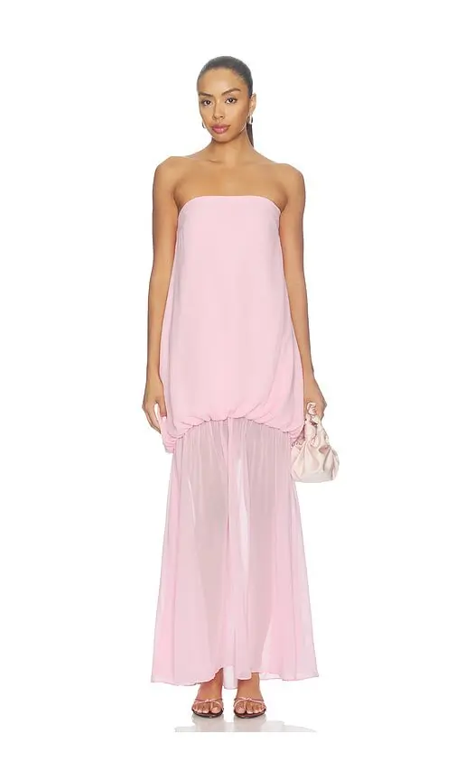Amanda Uprichard Esme Gown In . Also - Pink