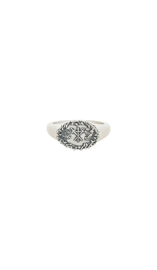 SERGE DENIMES Holy Ring In . Also - Metallic Silver