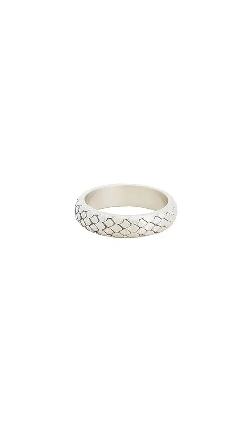 SERGE DENIMES Scale Ring In . Also - Metallic Silver