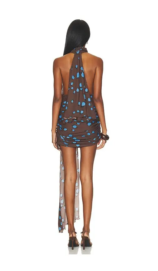 ROWEN ROSE Halter Mini Dress