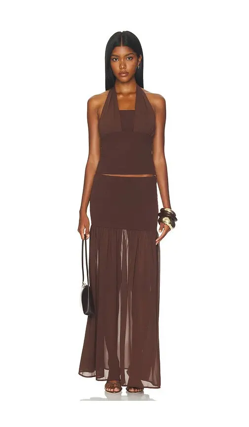 SEVEN WONDERS Nyra Tailored Halter Top In . Also