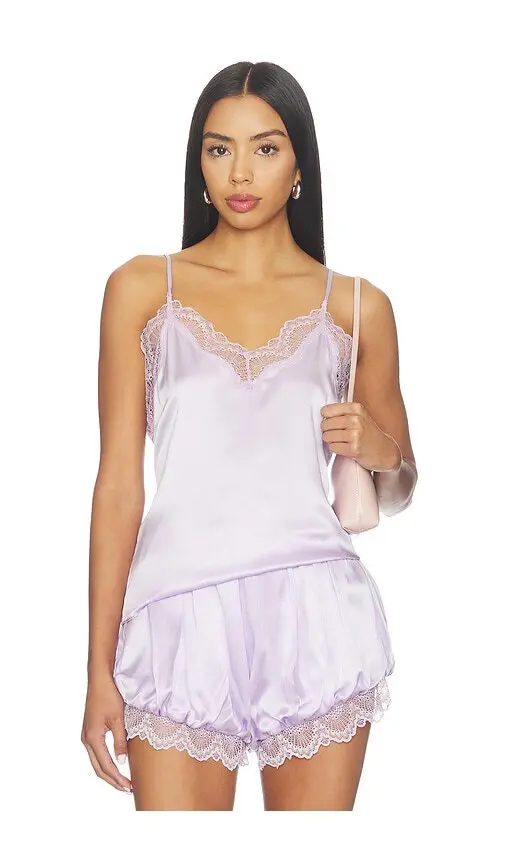 AEXAE Silk Lace Tank In . Also