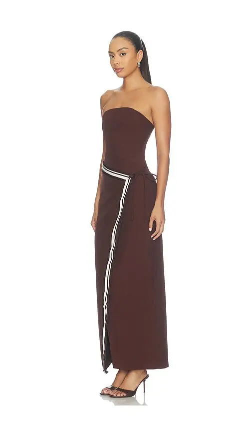 SEVEN WONDERS Strapless Maxi Dress With Wraparound Detail