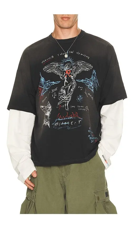 REPRESENT Heavier Than The Heavens Long Sleeve Tee In . Also - Black