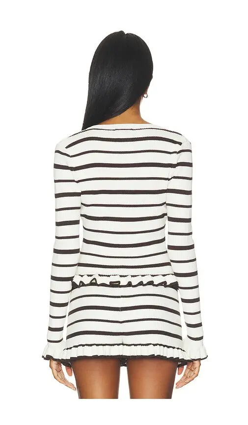 SEVEN WONDERS Donna Long Sleeve Knit Top In . Also