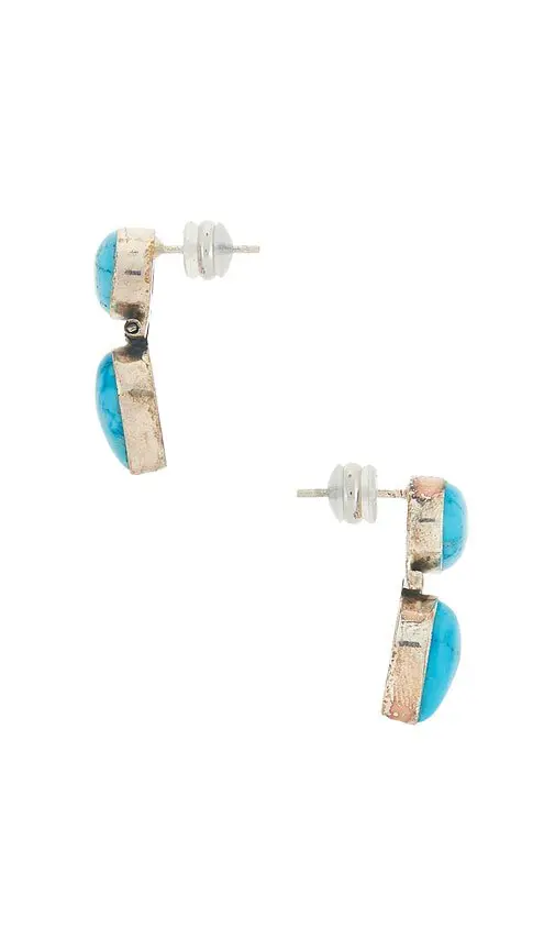 Shashi Turquoise Bead Drop Earrings