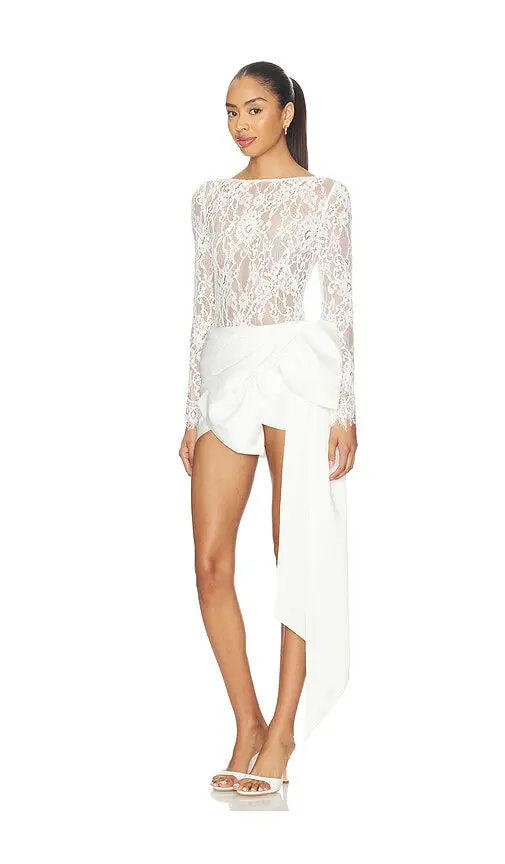 BRONX BANCO Viena Draped Mini Dress In . Also