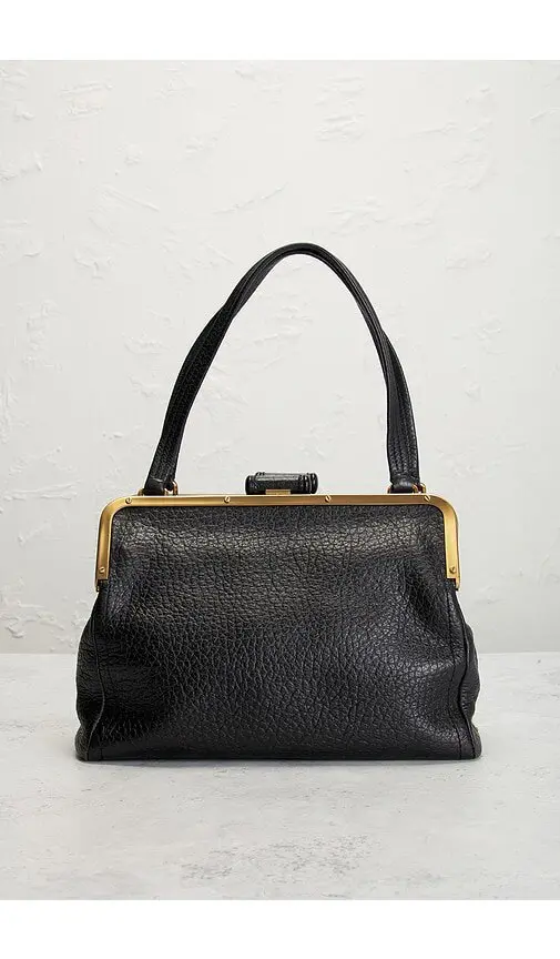 FWRD RENEW Prada Berlino Cerniera Frame Shoulder Bag