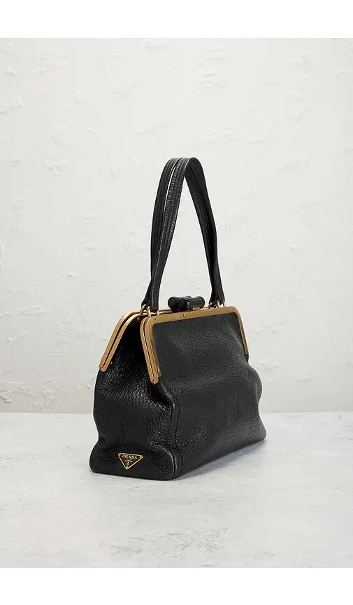 FWRD RENEW Prada Berlino Cerniera Frame Shoulder Bag