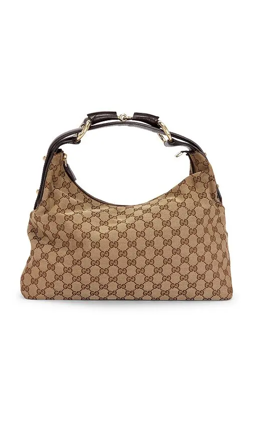 FWRD RENEW Gucci Horsebit Hobo Bag - Brown