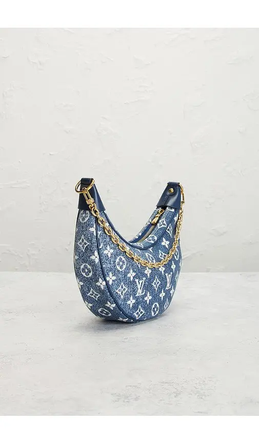 FWRD RENEW Louis Vuitton Monogram Denim Loop Shoulder Bag