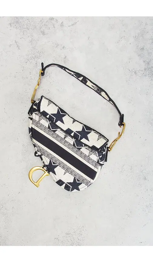FWRD RENEW Dior Embroidered Saddle Bag
