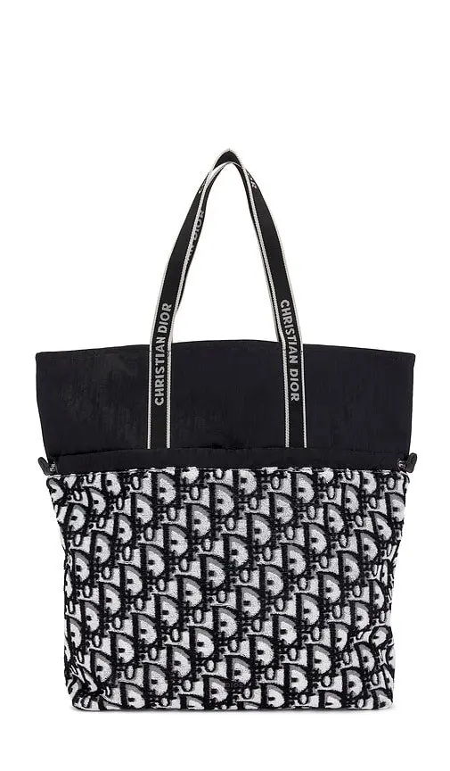 FWRD RENEW Dior Oblique Reversible Tote Bag - Black