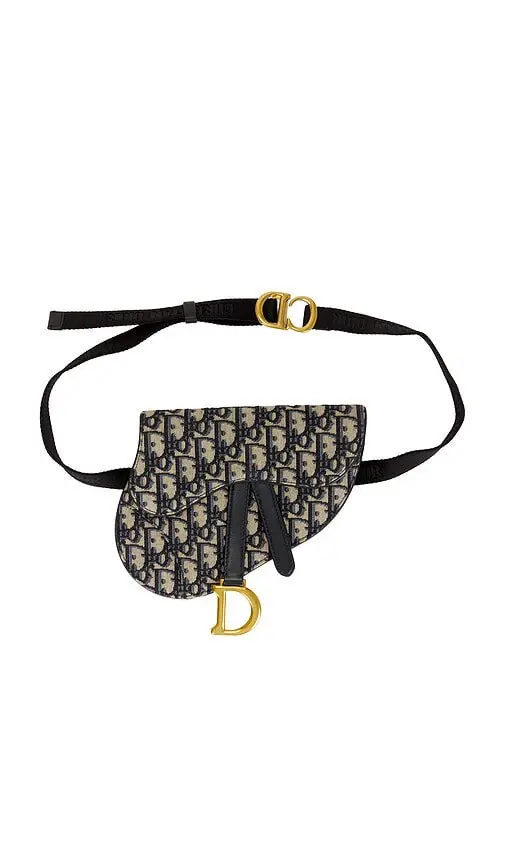 FWRD RENEW Dior Trotter Oblique Saddle Belt Bag