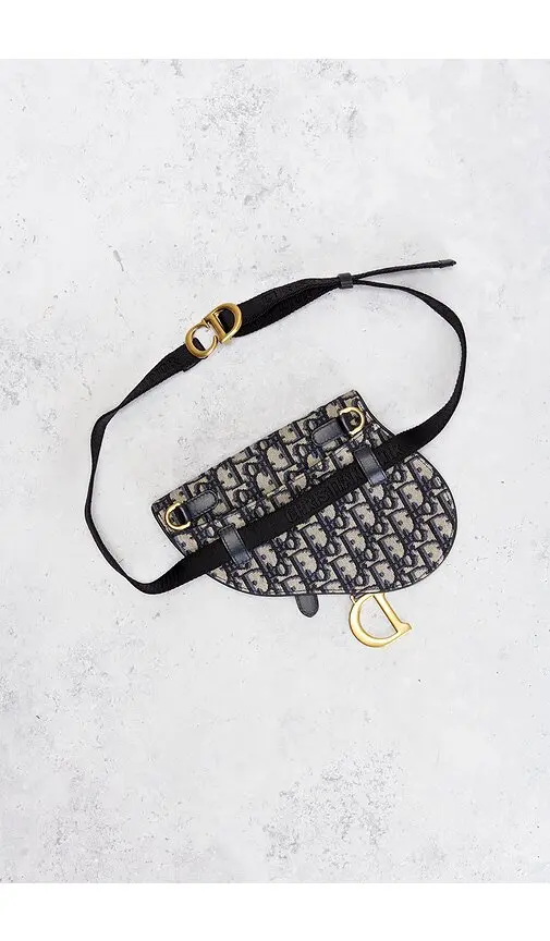 FWRD RENEW Dior Trotter Oblique Saddle Belt Bag