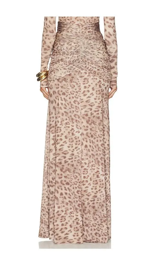 Lapointe Printed Jersey Shirred Hip Skirt In . Also