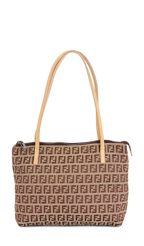 FWRD RENEW Fendi Zucchino Tote Bag - Brown