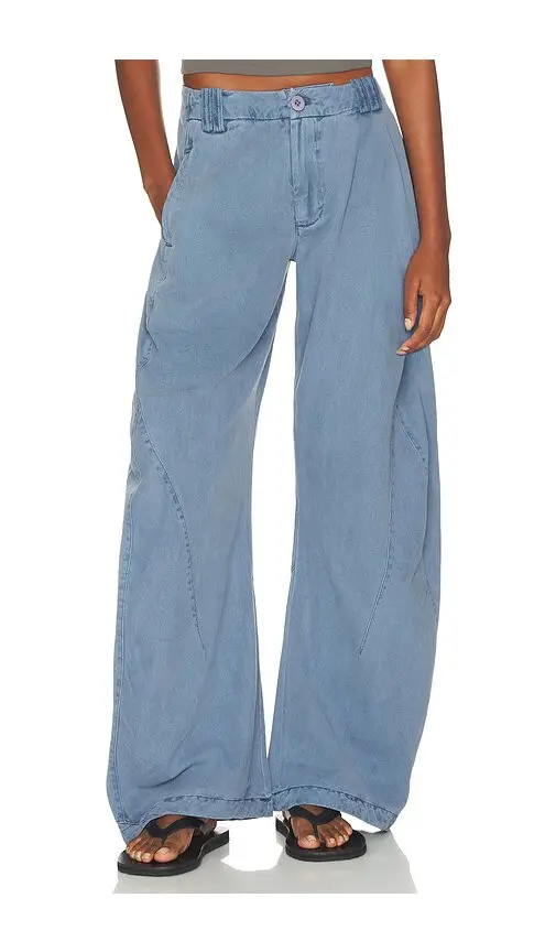 Free People Spotlight Trouser - Blue