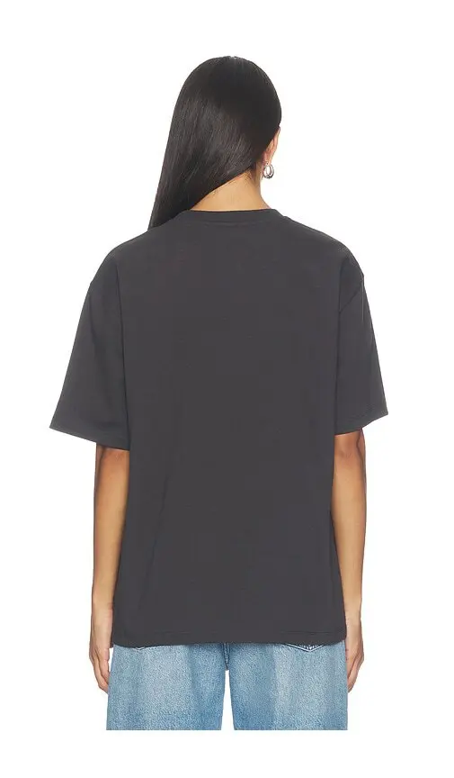 GANNI Heavy Cotton Jersey Tiger Caviar Tee In . Also