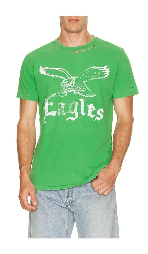 Junk Food Eagles City Edition Vintage Tee In . Also - Green
