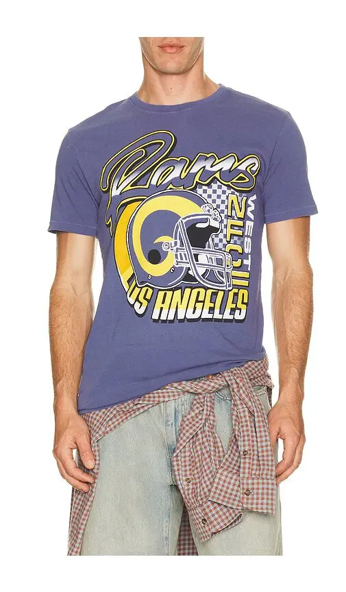 Junk Food Rams City Edition Vintage Tee In . Also - Blue