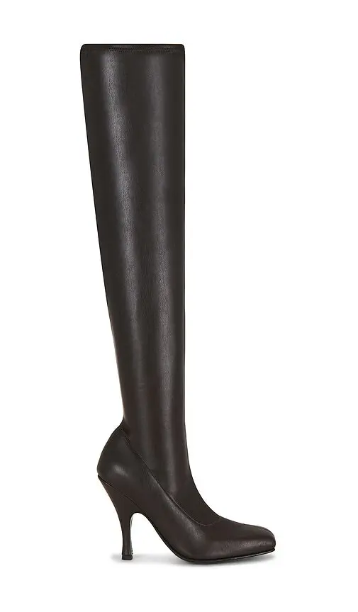 GIA BORGHINI Lea Over The Knee Boot In . Also - Brown