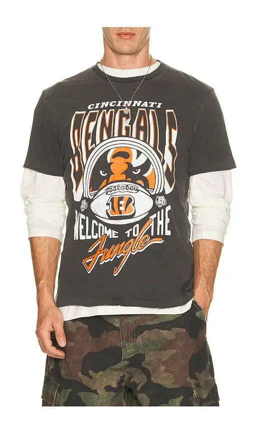Junk Food Bengals City Edition Vintage Tee In . Also - Black