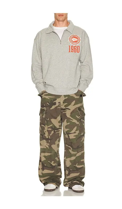 Junk Food Chiefs Flocked Quarter Zip Sweatshirt In . Also