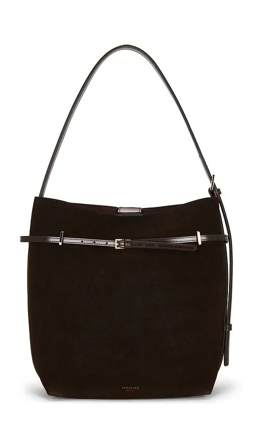 VERAFIED Verified X Revolve Suede Belted Tote Bag