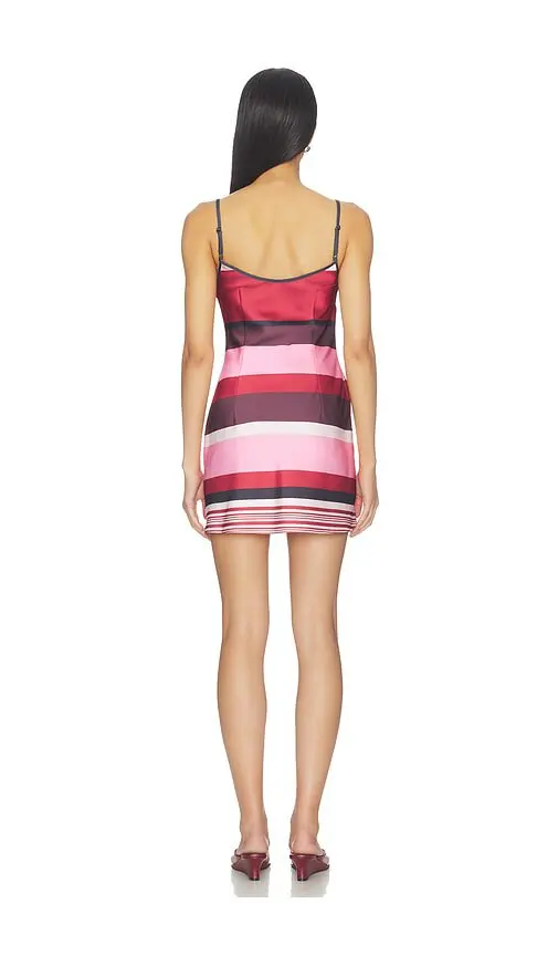 WITH HARPER LU Bias Mini Dress In . Also