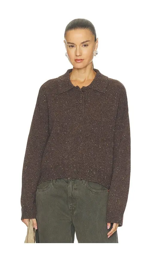 VIR VITA Frida Cashmere Polo In . Also - Grey