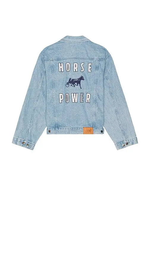 SIEGELMAN STABLE X Ford Patched Denim Jacket - Blue