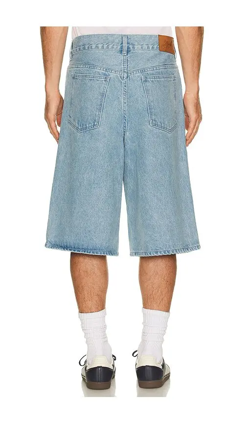SIEGELMAN STABLE X Ford Patched Denim Jorts - Blue