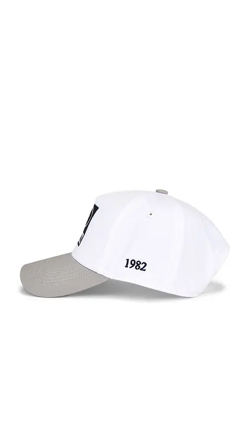 SIEGELMAN STABLE Patched Five Panel Baseball Cap - White