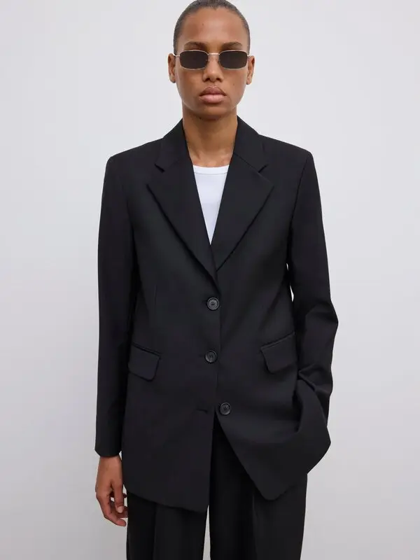 HOUSE OF DAGMAR Wool Tailored Blazer