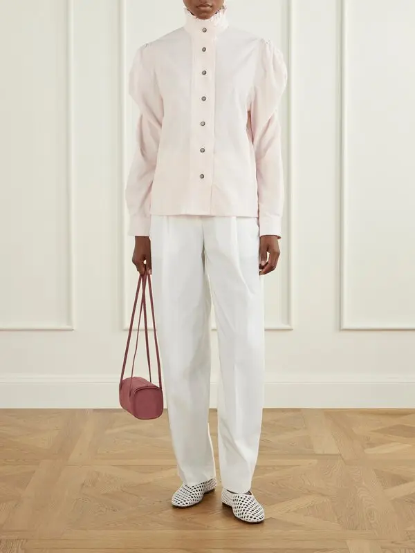 Thierry Colson Wind' Gathered Corduroy Blouse