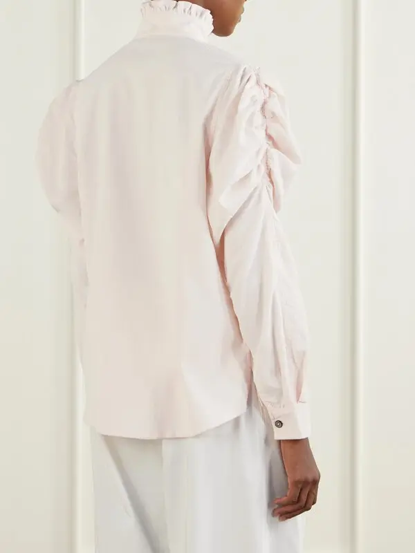 Thierry Colson Wind' Gathered Corduroy Blouse