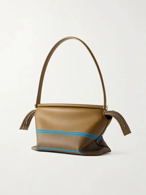 Loewe Whisker Checked Leather Shoulder Bag