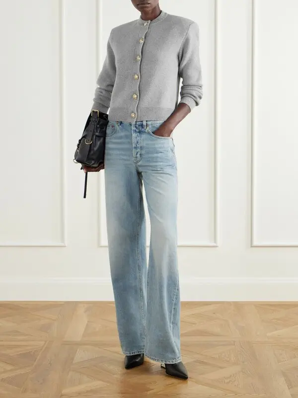 Balmain Merino Wool And Cashmere-blend Cardigan