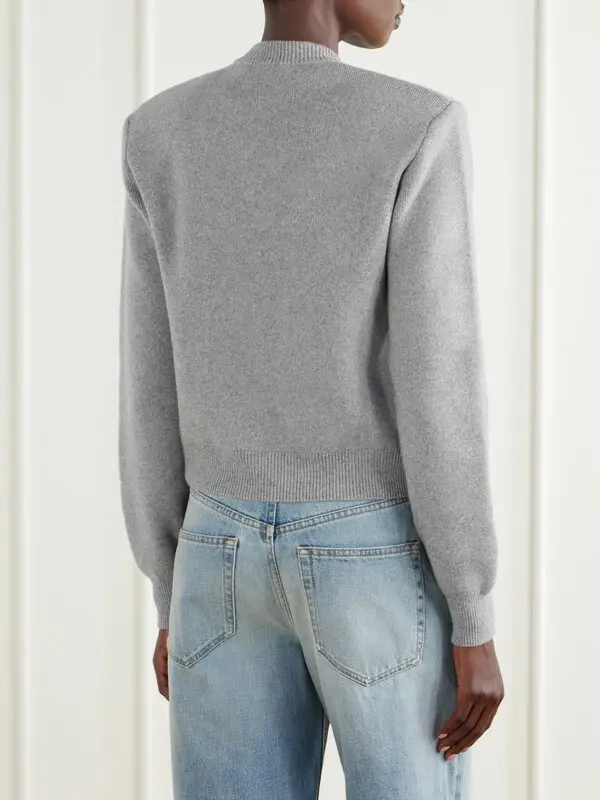 Balmain Merino Wool And Cashmere-blend Cardigan