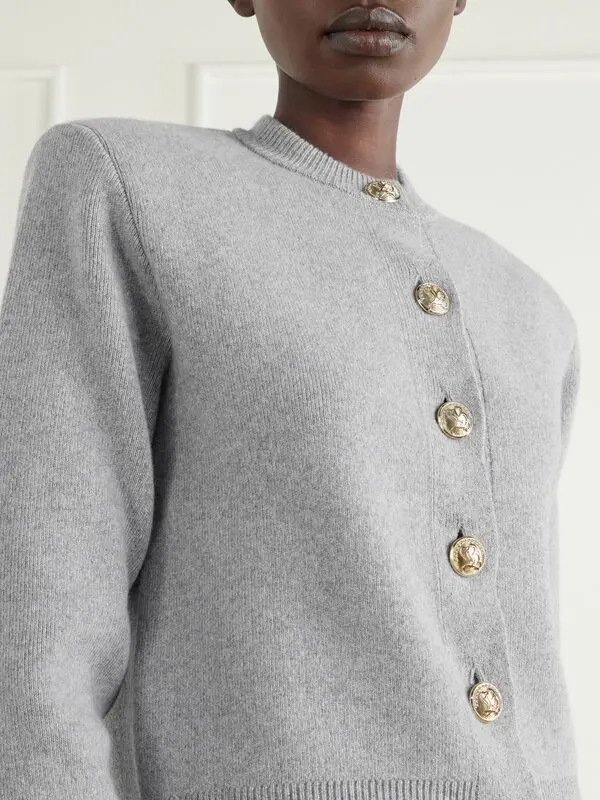 Balmain Merino Wool And Cashmere-blend Cardigan