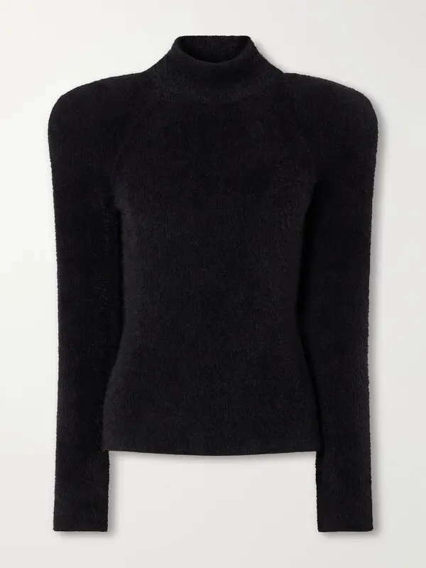 Balmain Ribbed-knit Turtleneck Sweater - Black