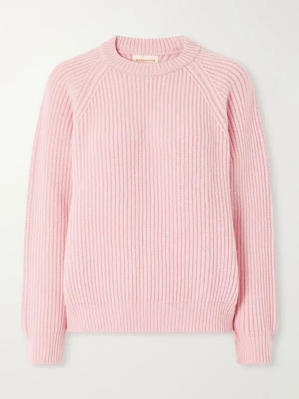 Daughter Ribbed Mélange Wool Sweater