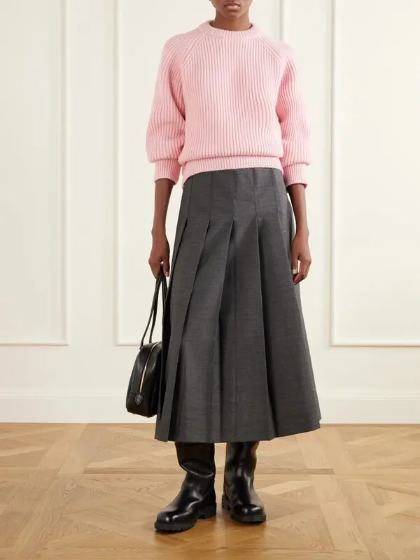 Daughter Ribbed Mélange Wool Sweater