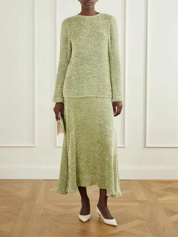 LIBEROWE Elora Cut-out Lurex Chenille Blouse
