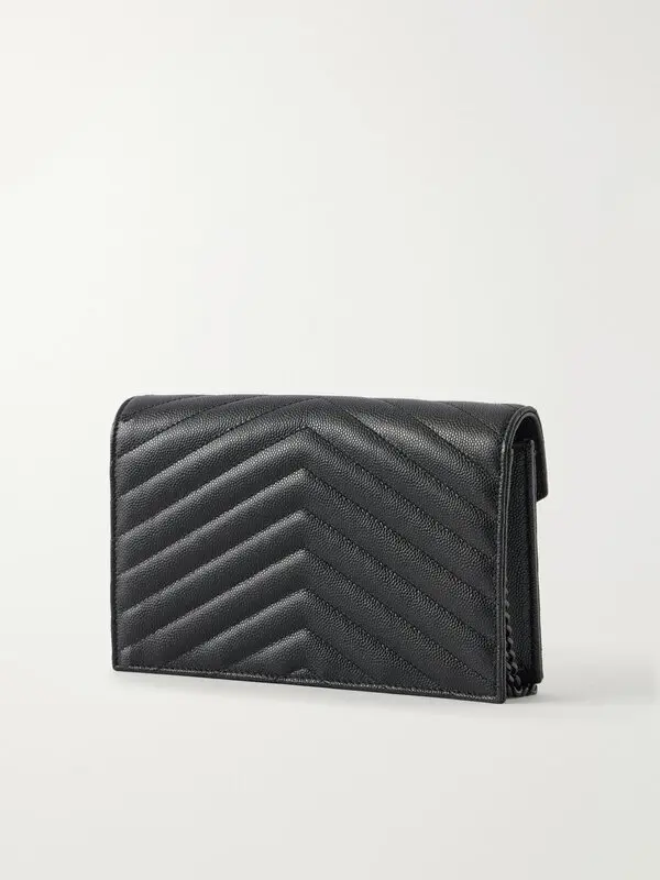 Saint Laurent Cassandre Mini Matelassé Leather Shoulder Bag