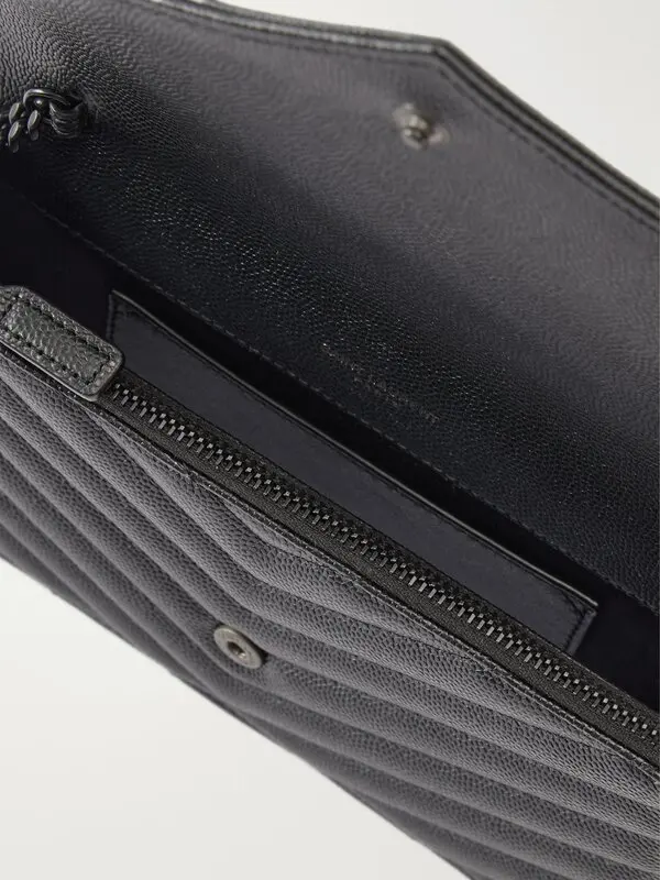 Saint Laurent Cassandre Mini Matelassé Leather Shoulder Bag