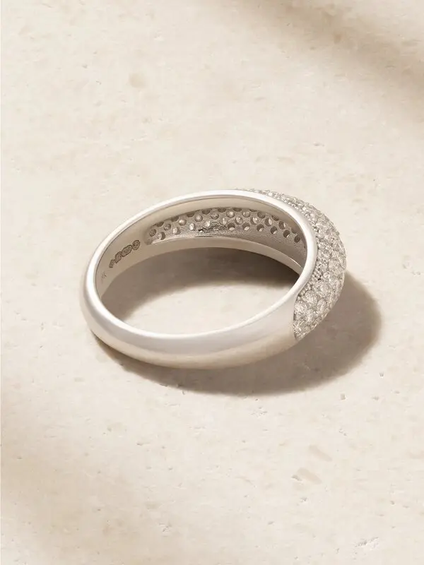 JENNIFER MEYER Dome 18-karat White Diamond Ring