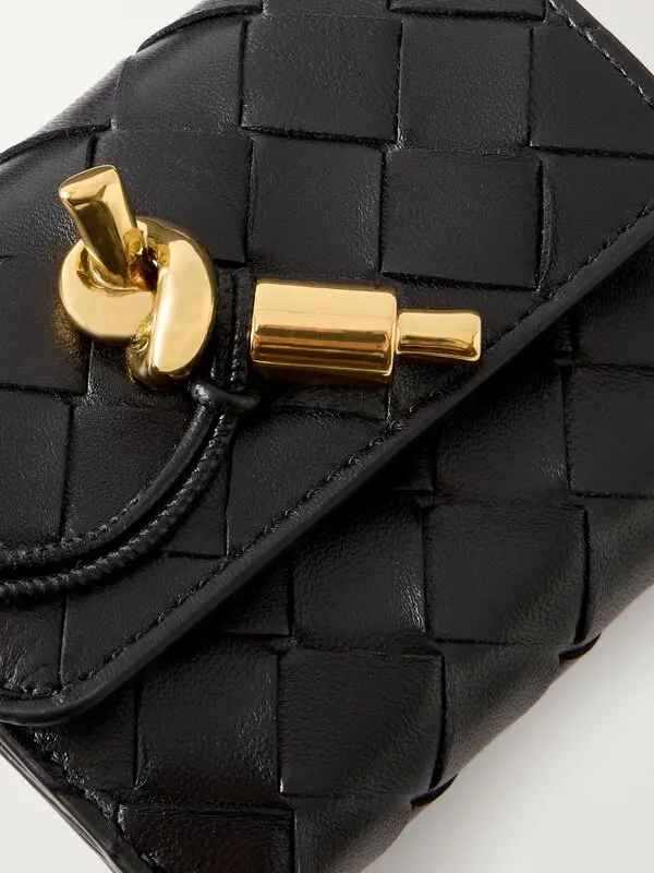 Bottega Veneta Andiamo Intrecciato Leather Tri-fold Wallet
